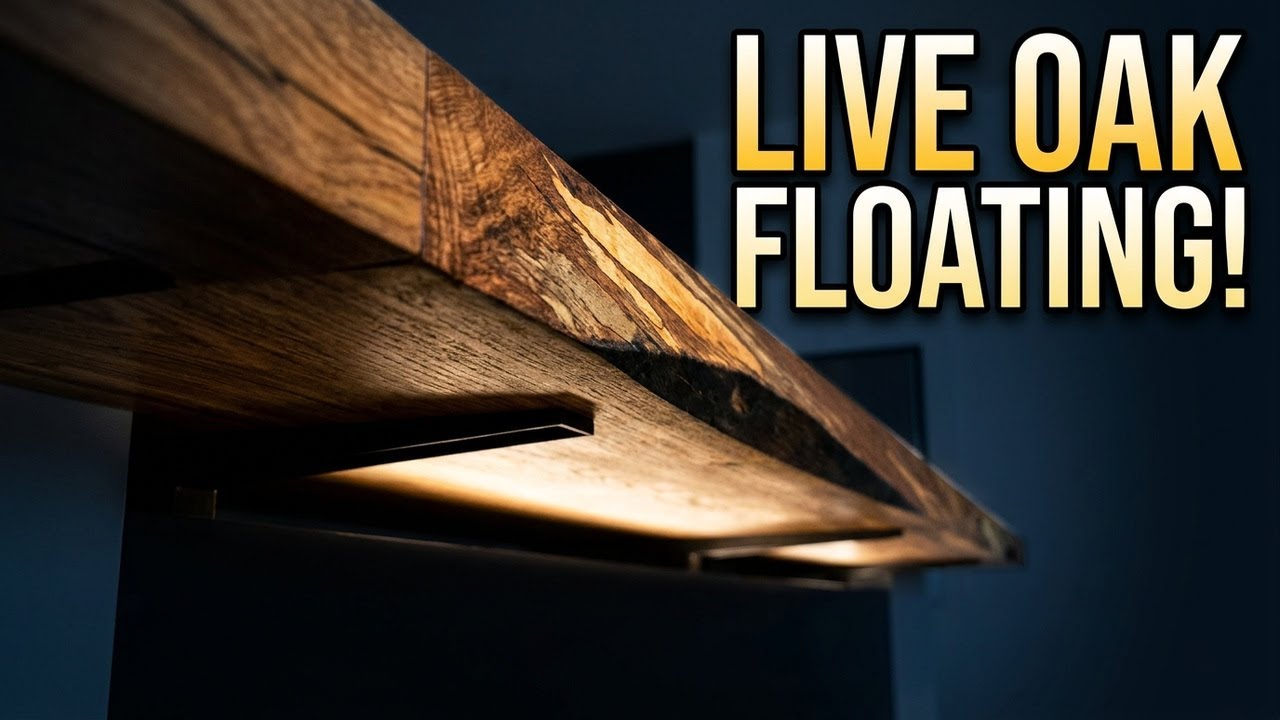 Live Oak Floating Kitchen Countertop - YouTube