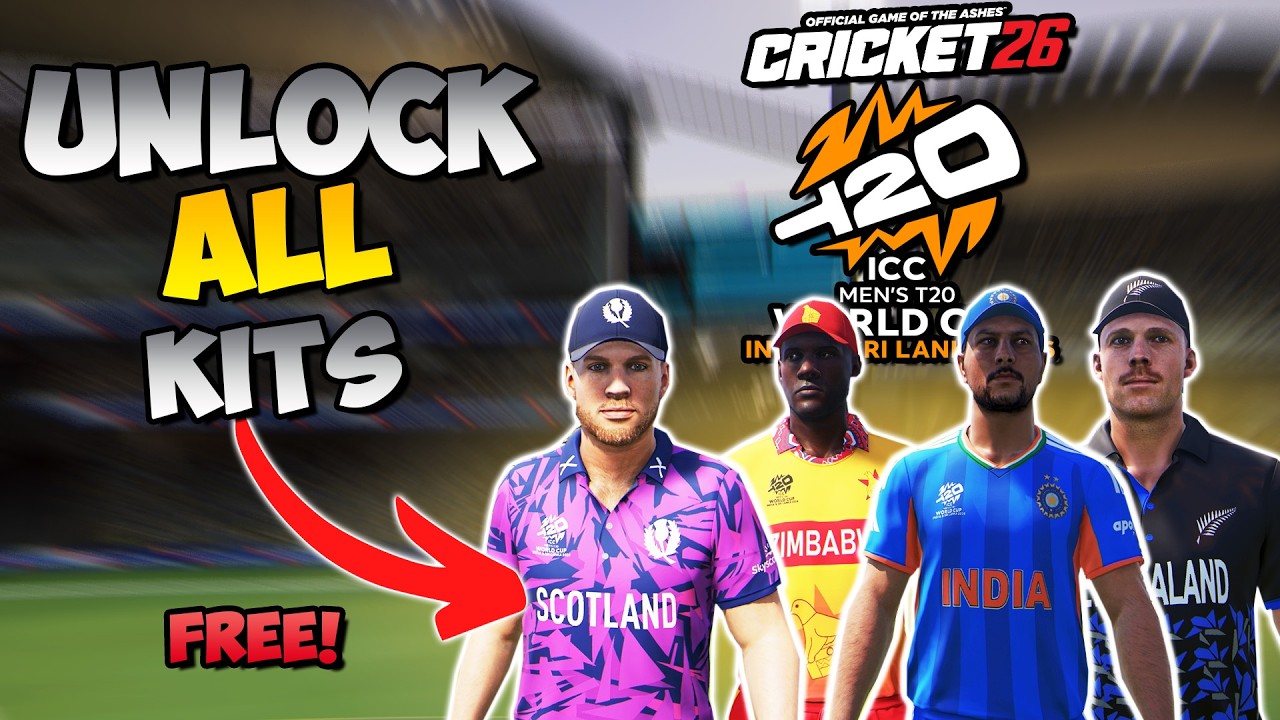 Get All T20 World Cup Kits in Cricket 26 - YouTube