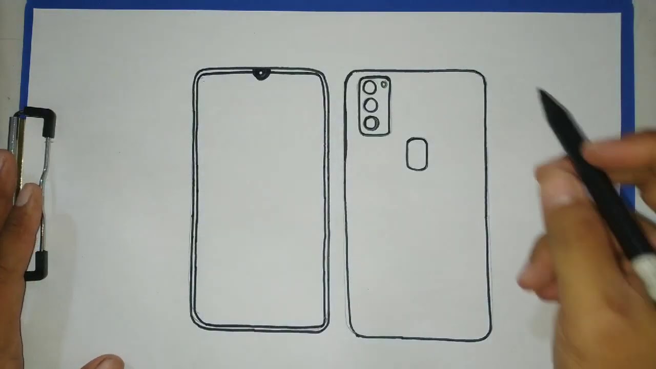 Cara Mudah Menggambar ponsel Samsung | Tutorial Indonesia - YouTube