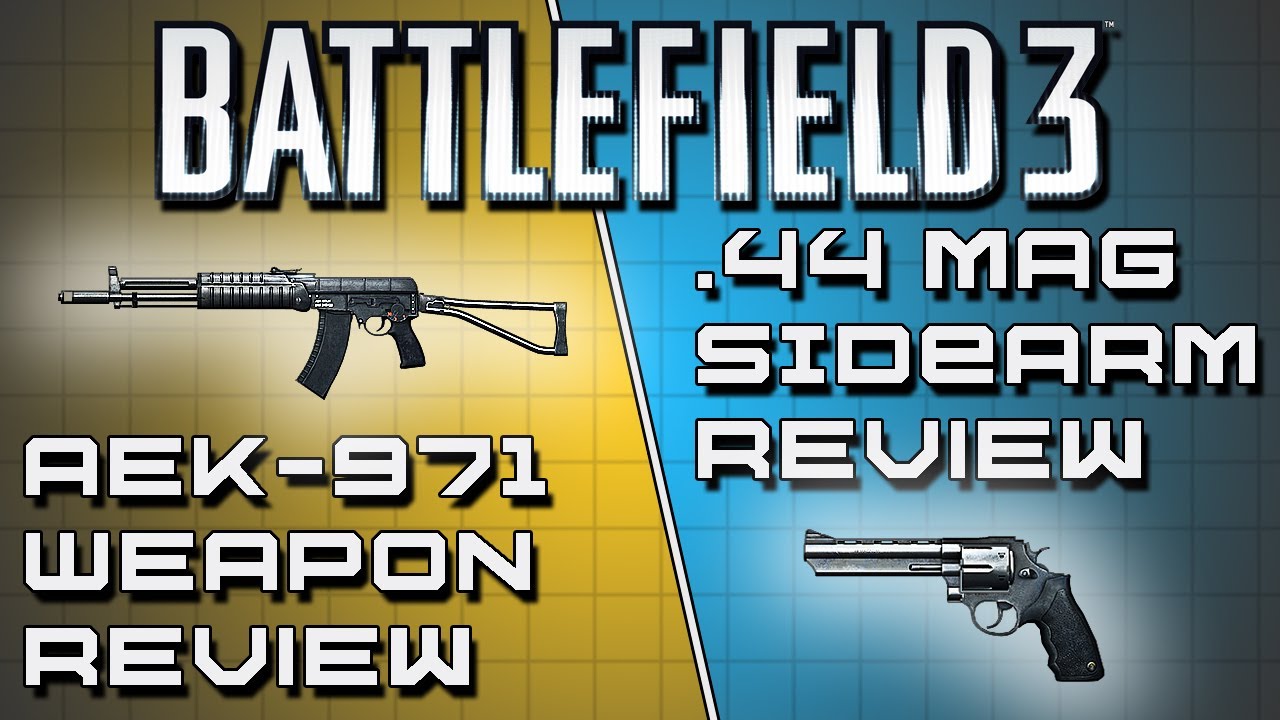 Battlefield 3 Weapon Review - AEK-971 & .44 Magnum - YouTube