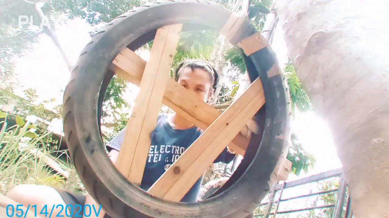 DIY swing bench made from Recycled materials - YouTube