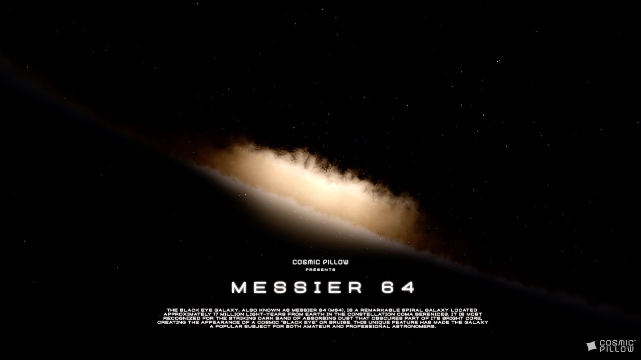 Messier 64 | The Black Eye Galaxy Space Ambient Music - YouTube