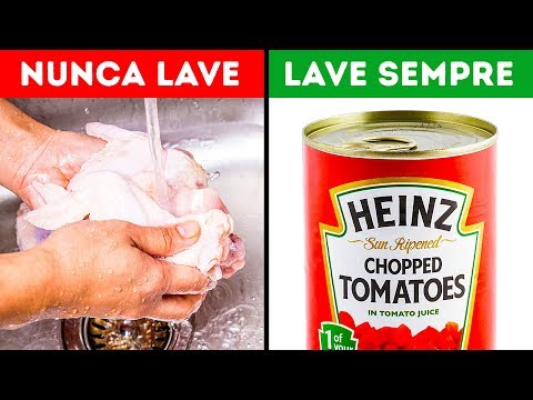 10 Alimentos Que Você Deve e Não Deve Lavar Antes de Cozinhar