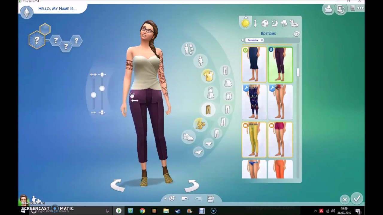 the sims 4: one piece 6 outfits challenge - YouTube