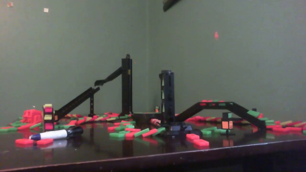 Domino Rally Neon Super Deluxe Set - YouTube