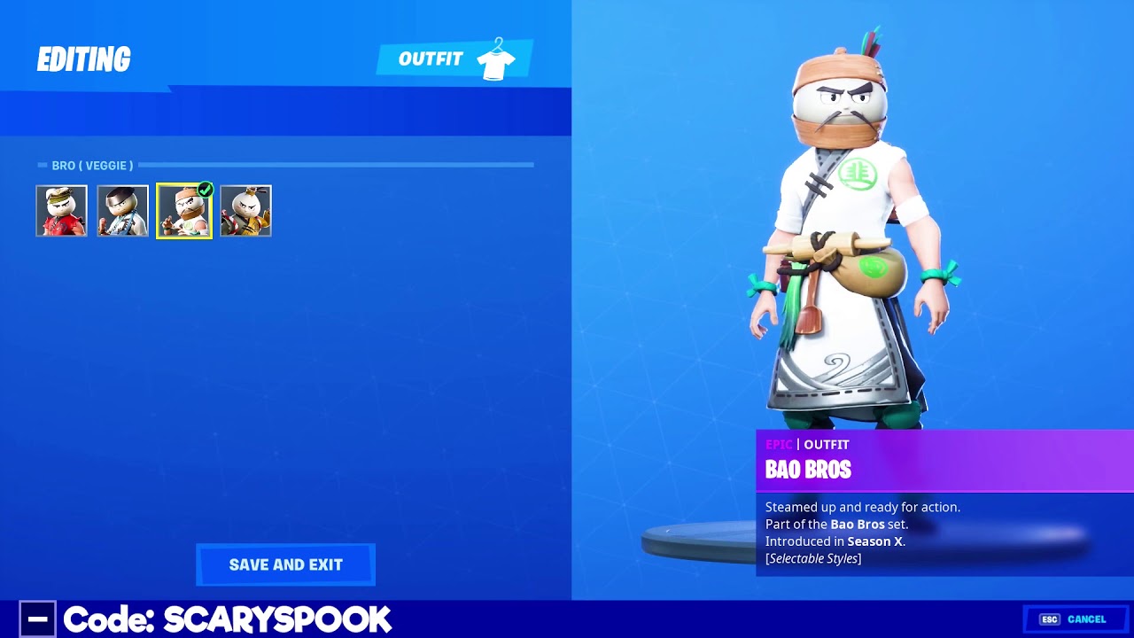 Fortnite New Bao Bros Skins With Best Emotes! - YouTube