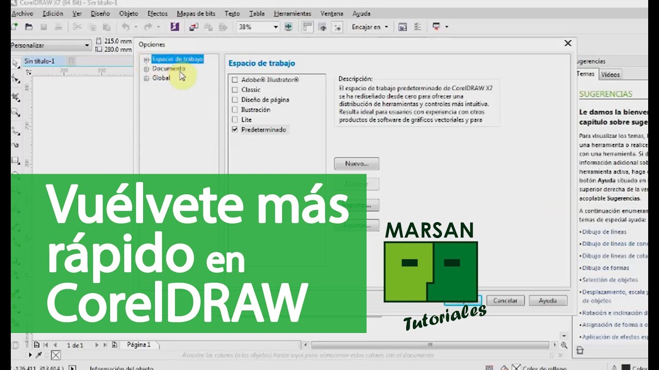 Tutorial de CorelDraw personalización de comandos - YouTube