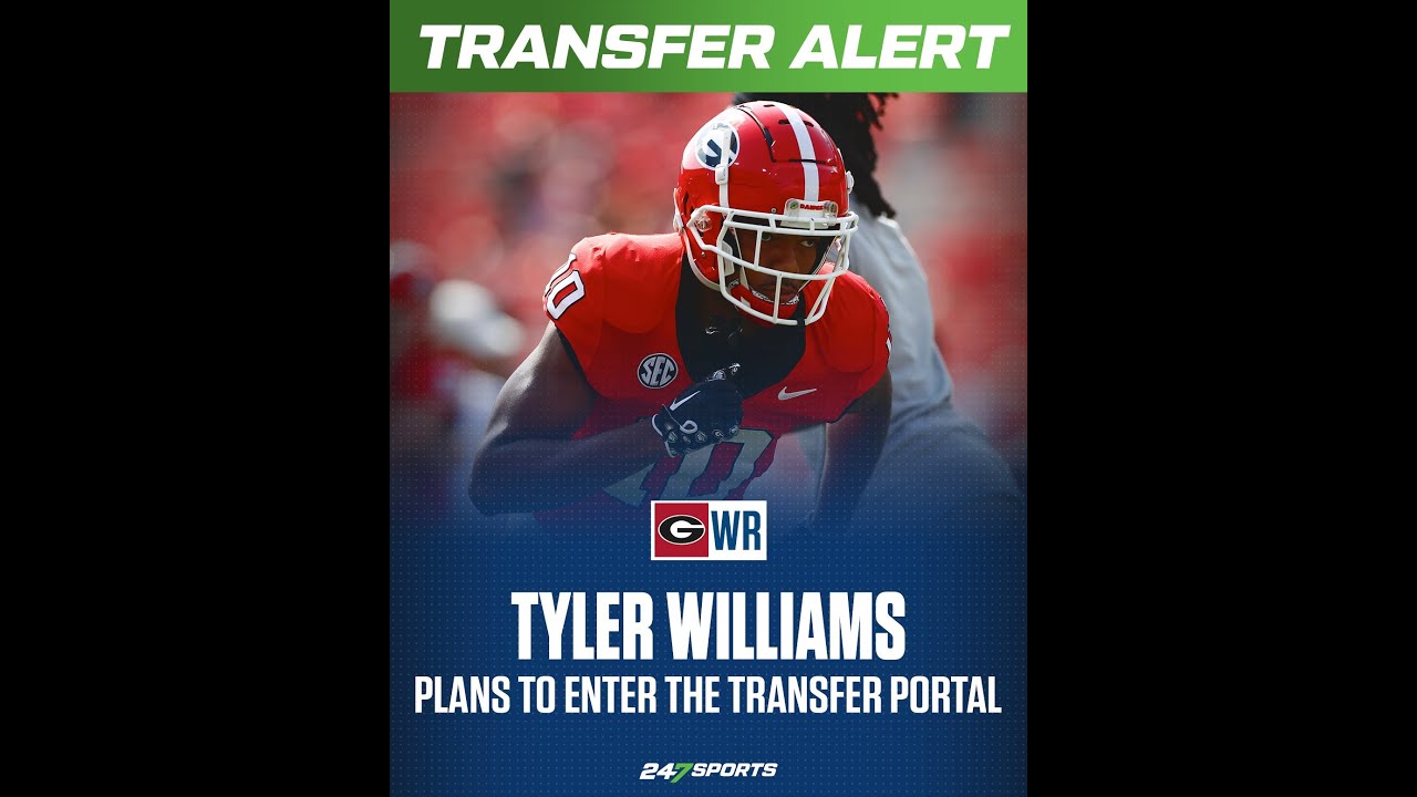 Georgia WR Tyler Williams leaves for the transfer portal - YouTube