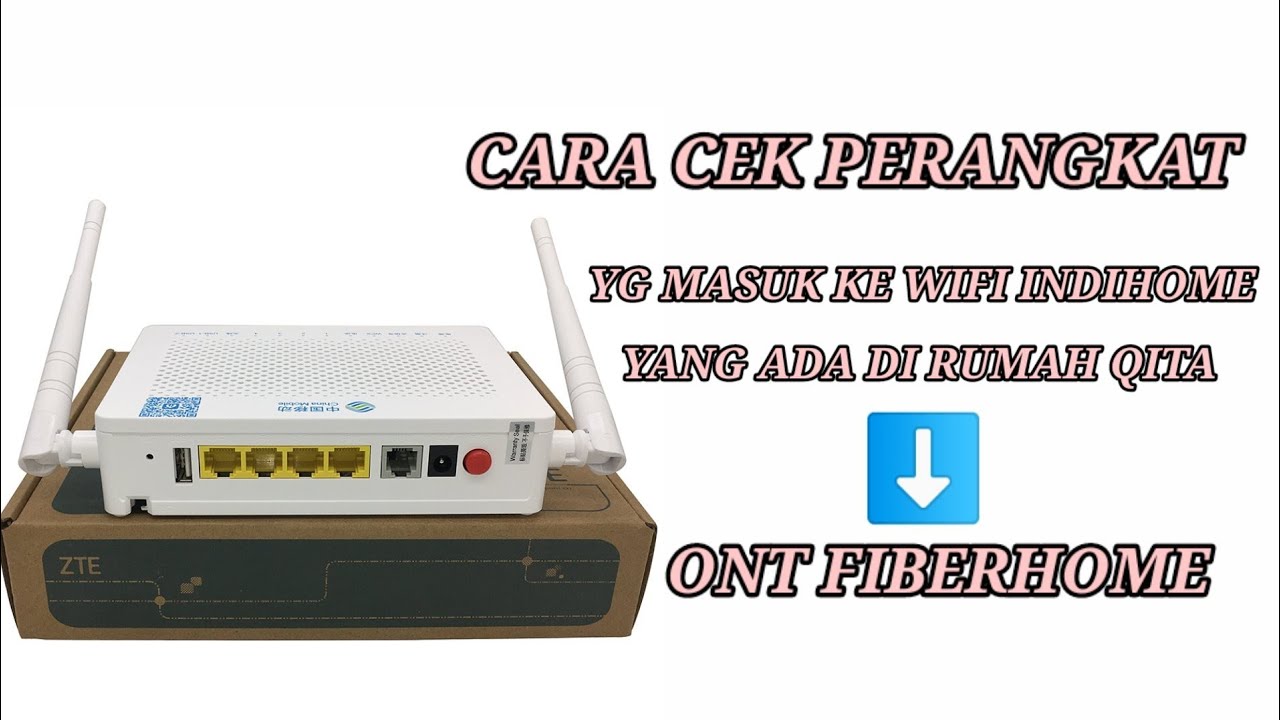 Cara cek perangkat yg masuk ke internet Indihome di rumah kita - YouTube