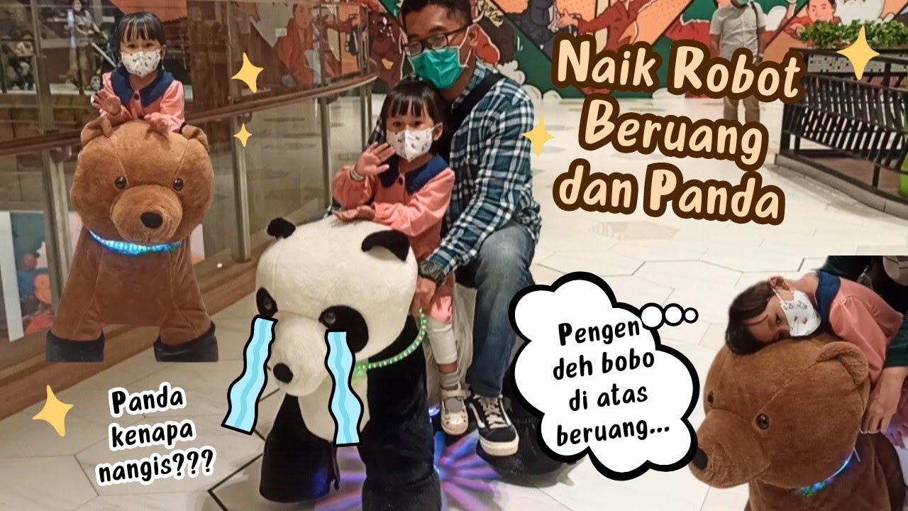 Naik ZooMoov Robot Boneka Beruang dan Panda - Wheels on the Bus ABC ...