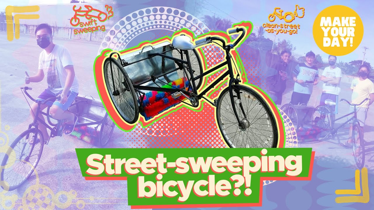 Street-sweeping bicycle?! | Make Your Day - YouTube