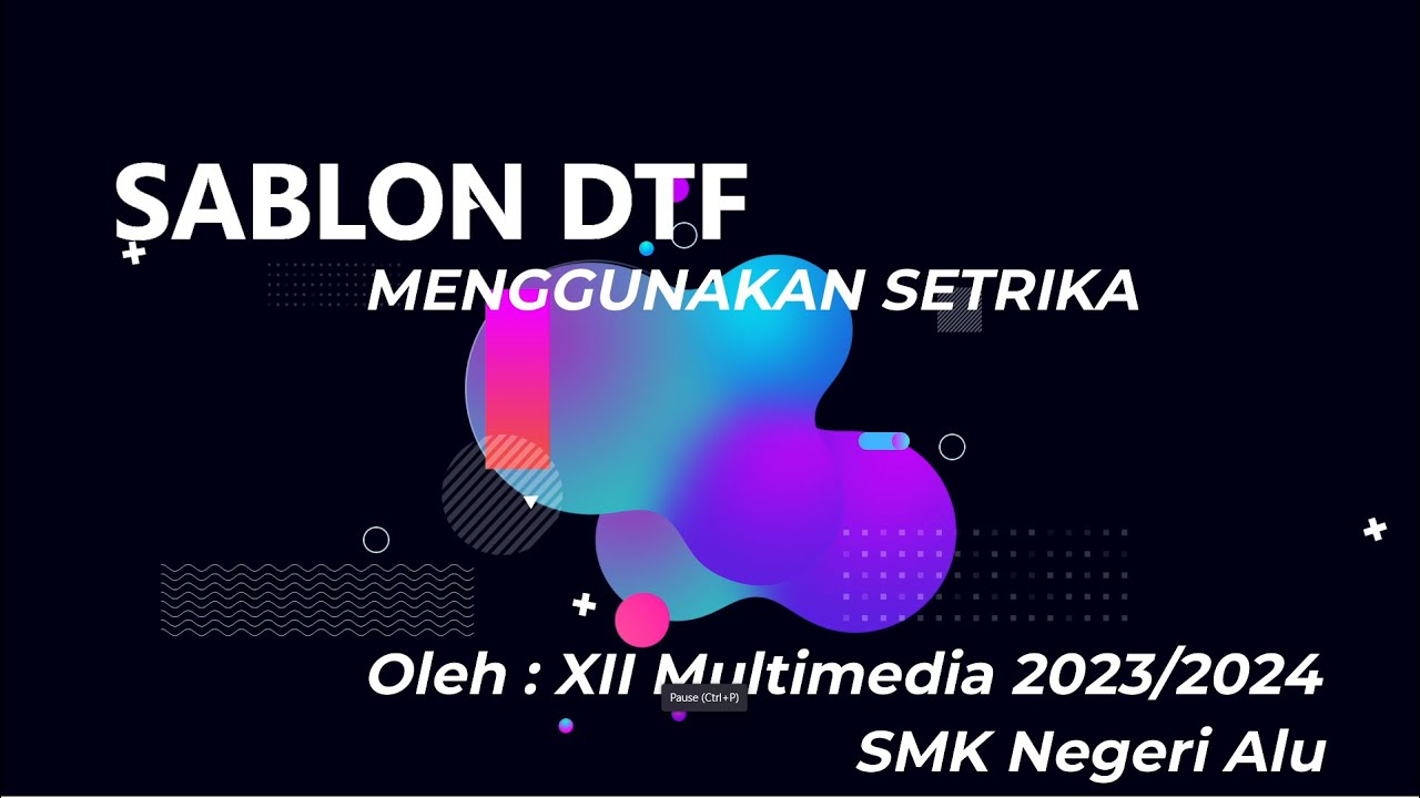 Belajar Sablon DTF Baju menggunakan setrika oleh Kelas XII Multimedia ...