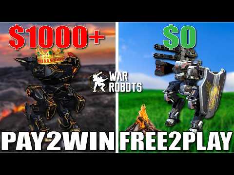 Free To Play VS. Pay To Win In The Most Pay To Win Game (War Robots)