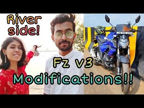 Yamaha FZ V3 modification | Modified Fz v3 | Kolkata bike market - YouTube