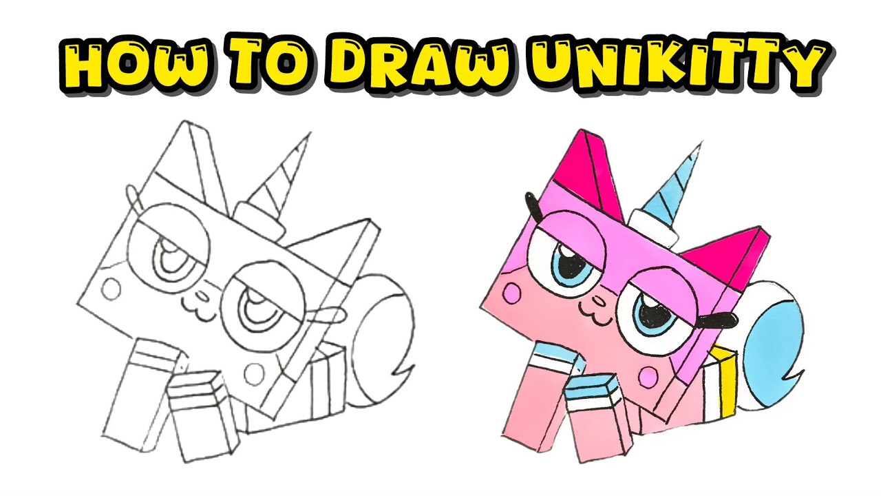 How to Draw Princess Unikitty – Drawing Process with Easy-to-Follow ...