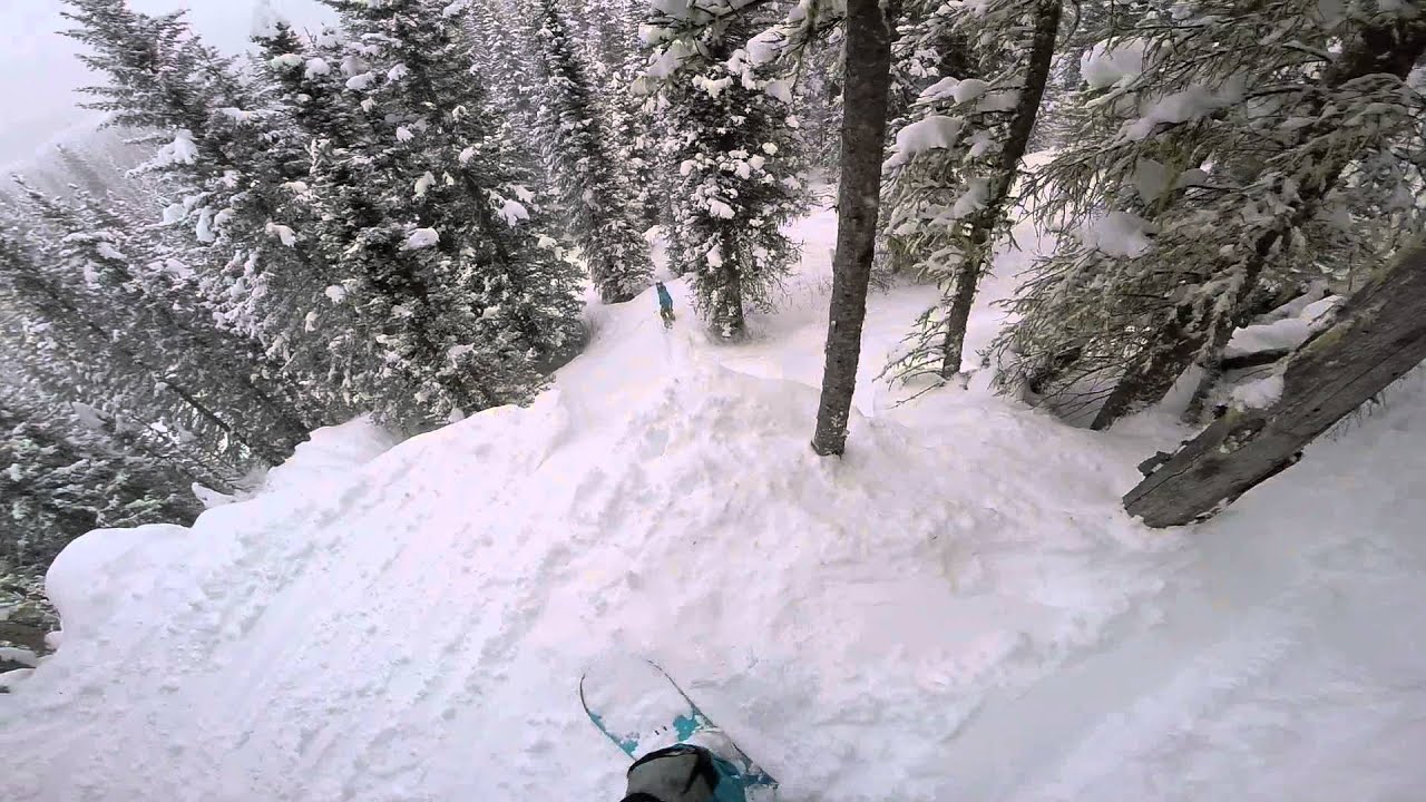 Powder Pillow Cliff Jump at Purgatory - YouTube
