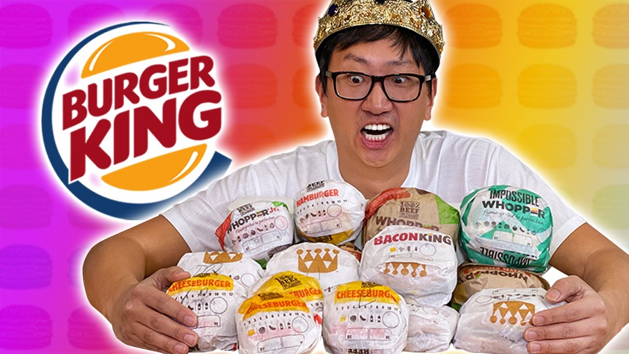 Ranking EVERY Burger at BURGER KING 🍔👑 - YouTube