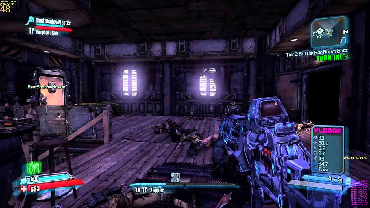 Borderlands 2 Highest settings on GTX 970 4K 3840X2160 - YouTube
