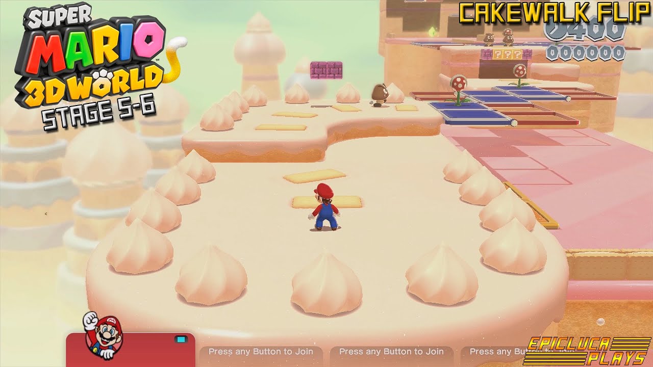 Super Mario 3D World: Stage 5-6 - Cakewalk Flip (Wii U) | EpicLuca ...
