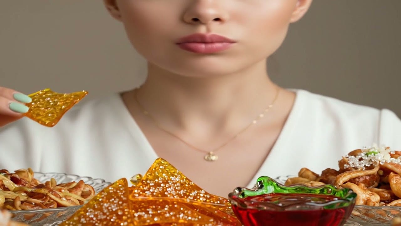 Crunchy Glass Fries & Fast Food ASMR Mukbang Glass Food AI Eating - YouTube
