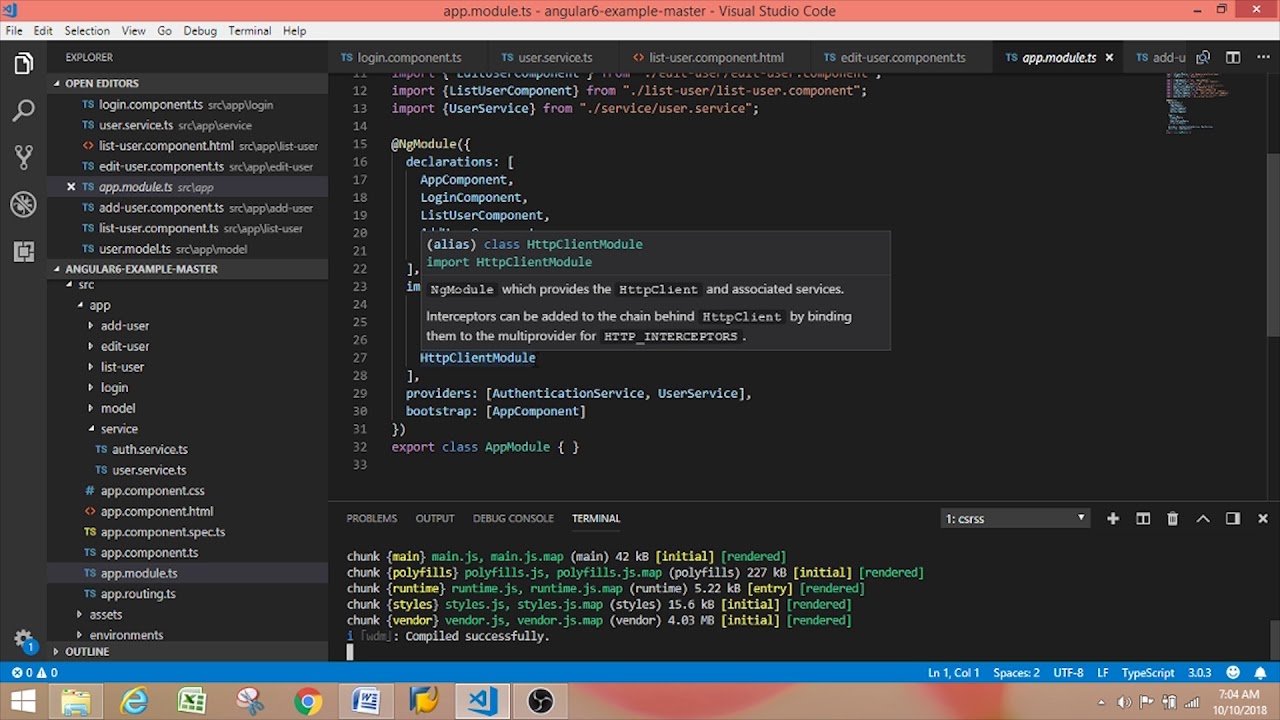 Angular6 Part 2 Youtube