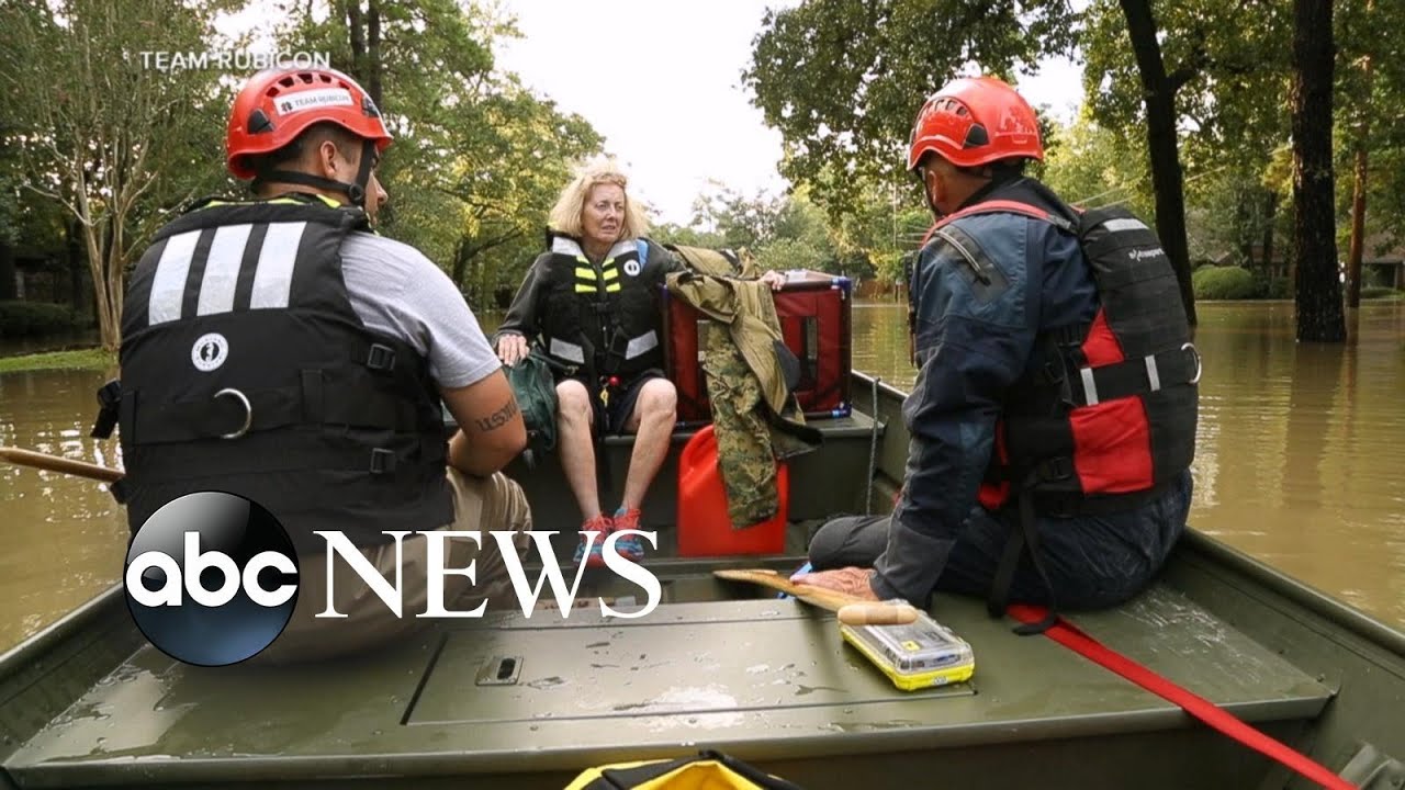 Rescue teams move in position ahead of monster storm | ABC News - YouTube