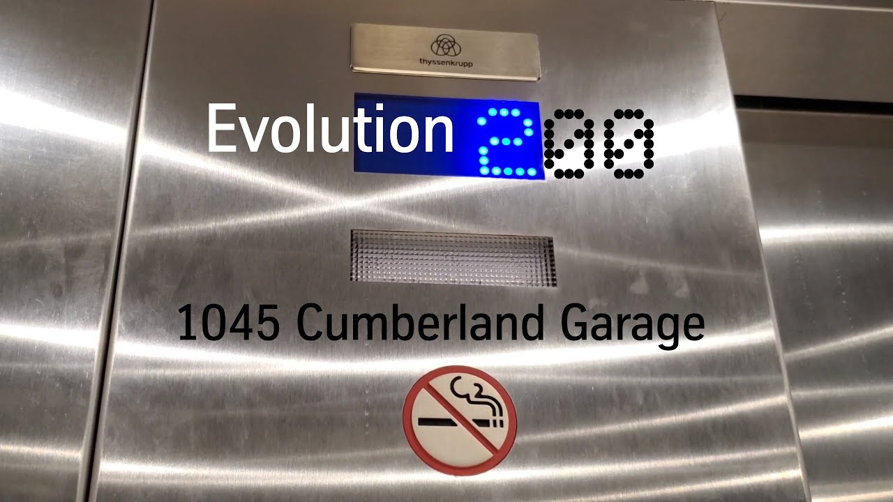TK Evolution 200 elevators at 1045 Cumberland (H2 Garage) - Tampa, FL - YouTube