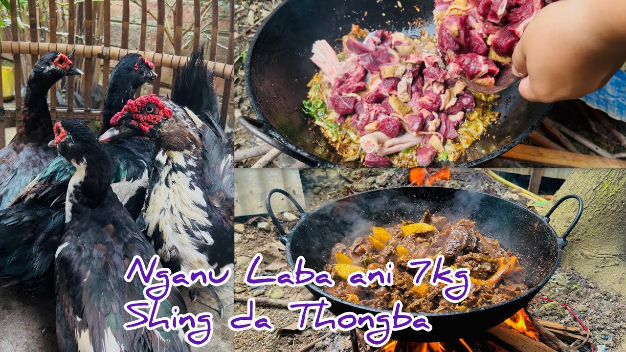 Nganu Kg6 thongba (Cooking Duck Meat) Pre chakwba special - YouTube