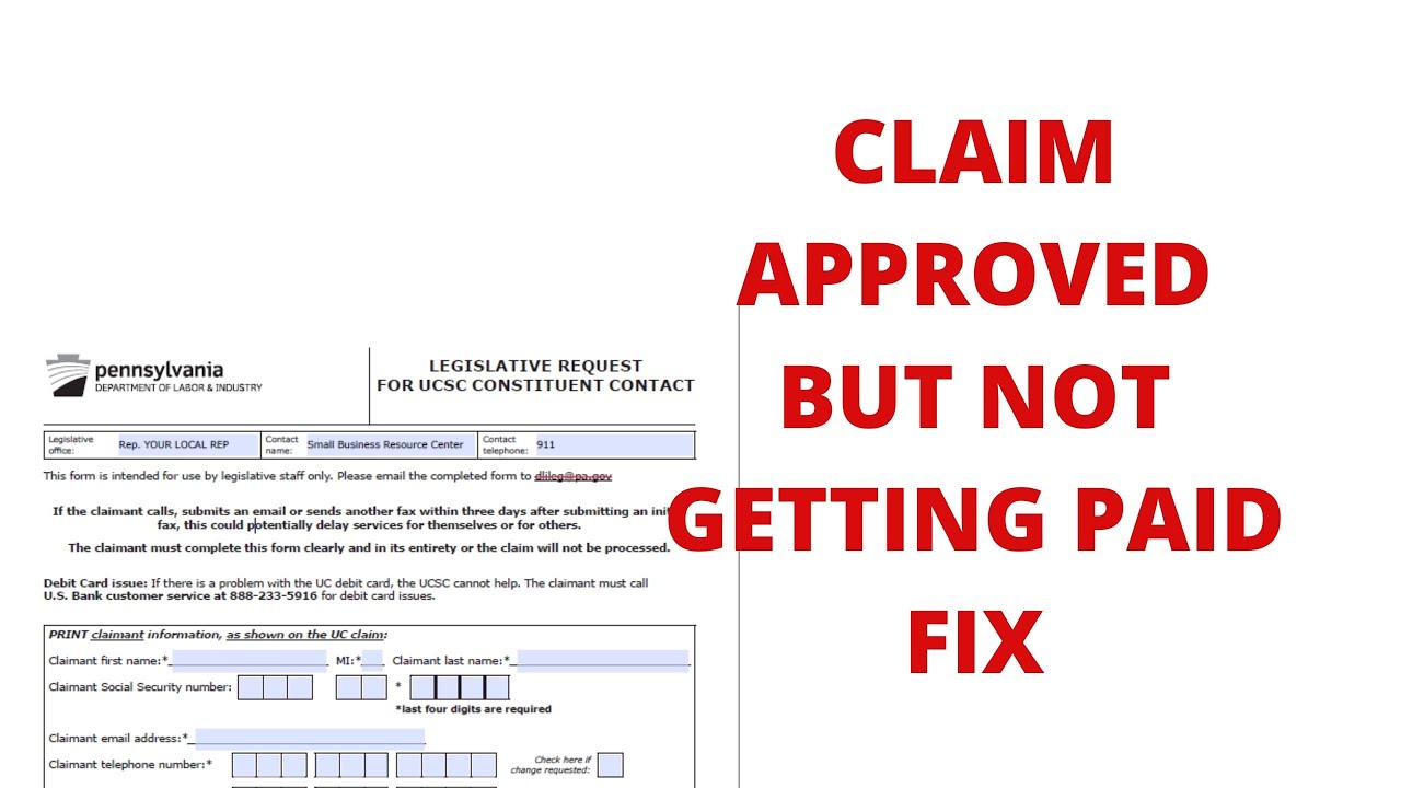PUA APPROVED CLAIM NOT BEING PAID NO MONEY RECEIVED - YouTube