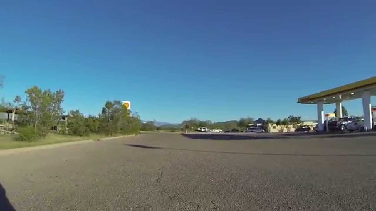 Leaving west out of Shell Gas Station, Sells, Arizona on AZ SR 86 ...