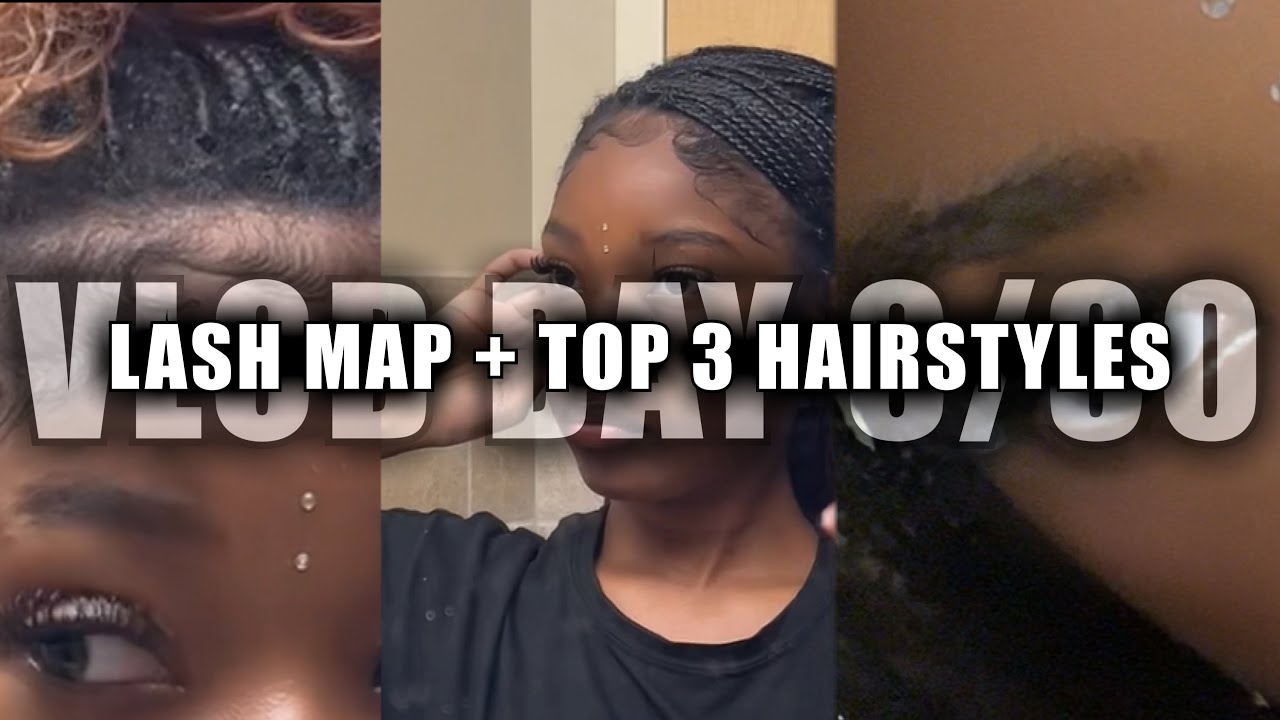 Vlog Day 6/30: Lash Cluster Tutorial + Lash Map + Top Three Hairstyles ...