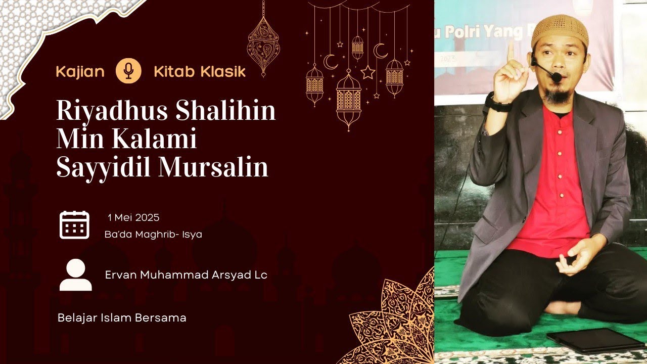 Kajian Kitab Riyadhus Sholihin... - YouTube