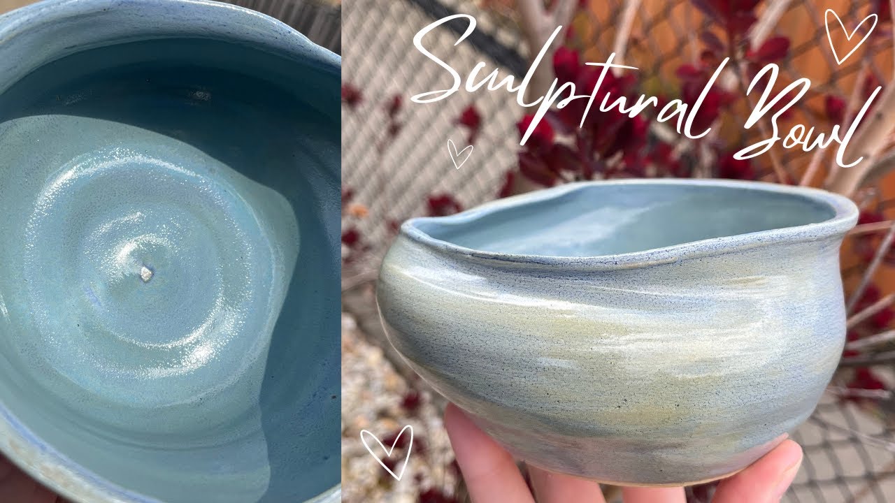 Turning a Failed Closed Form Piece into a Unique Sculptural Blue Bowl ...