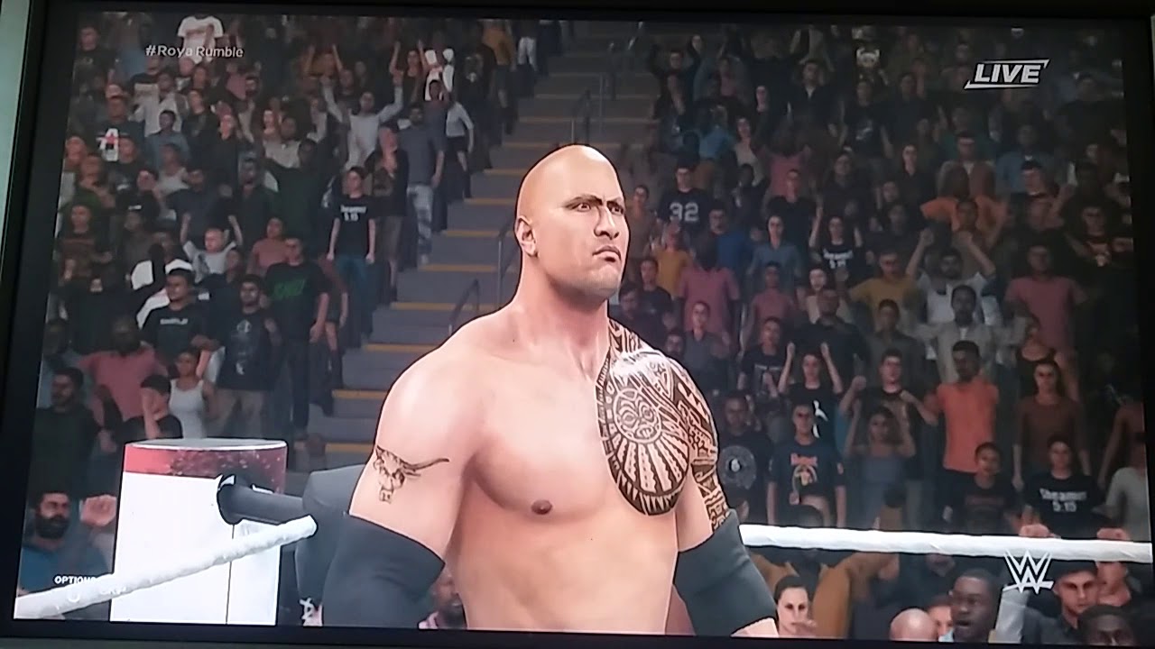 WWE 2k19 Royal Rumble - Shane Thorne vs The Rock - WWEUniversalTitle ...