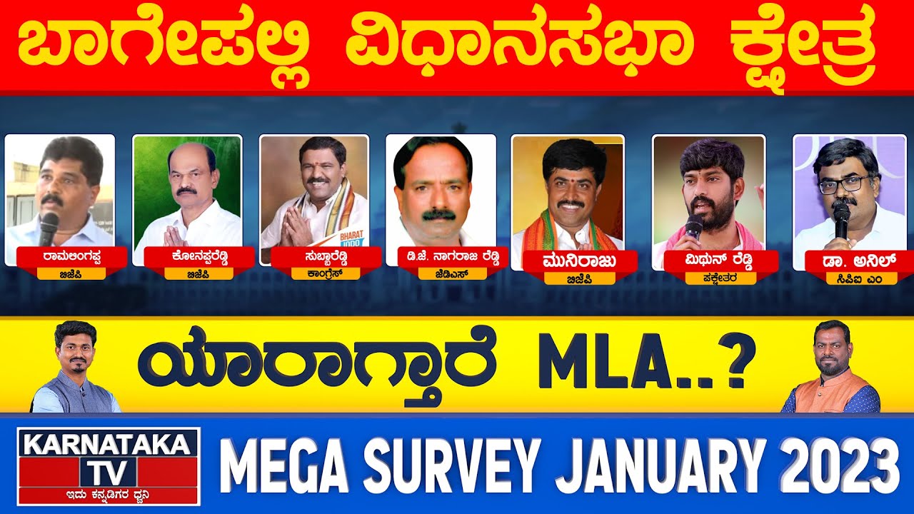 Bagepalli Constituency | Elections Survey 2023 | Chikkaballapura ...