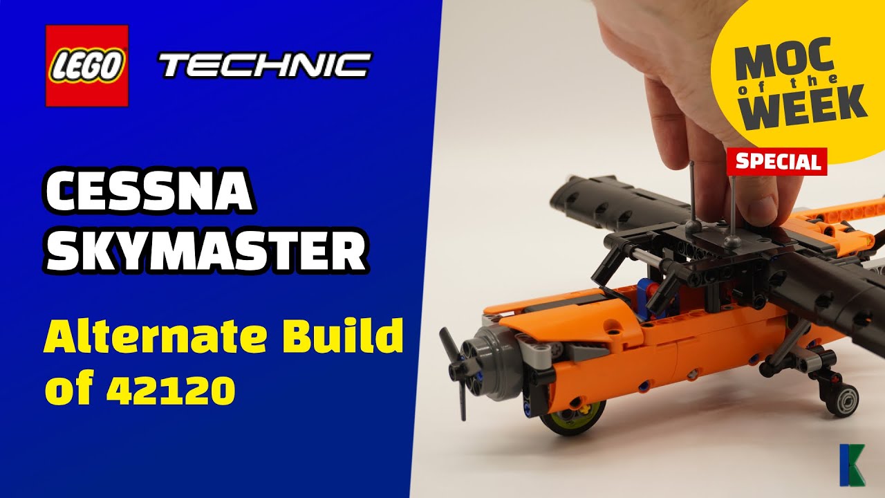 Lego Technic Cessna Skymaster | MOC by Nequmodiva | Stop Motion | 42120 ...