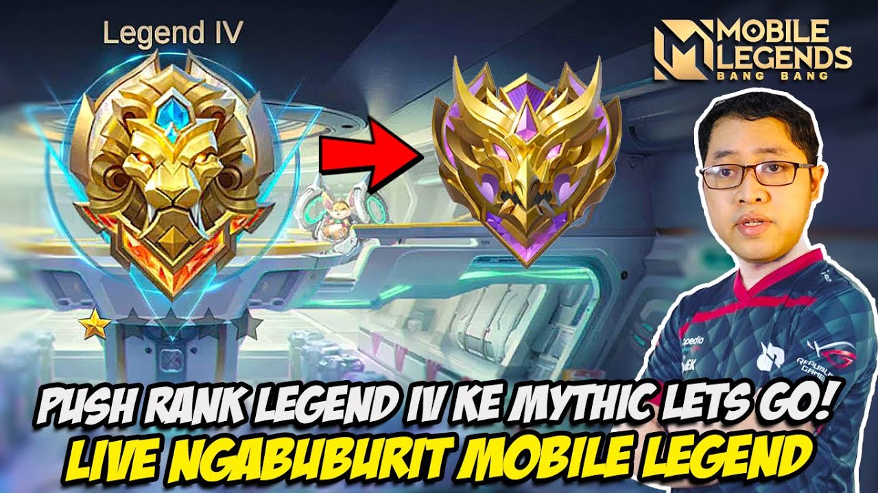 🔴 LIVE PUSH RANK LEGEND IV MENUJU MYTHIC SOLO RANK ATAU MABAR RANK LIVE ...