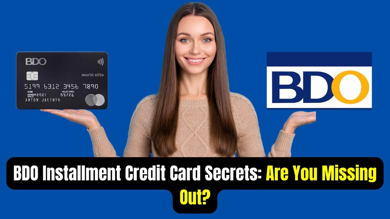 How To Use BDO installment credit card Online -RIGHT WAY - YouTube