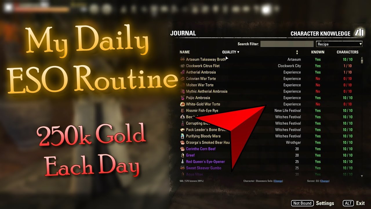 My Elder Scrolls Online Gold Making Routine in 2025 | Full Guide ...