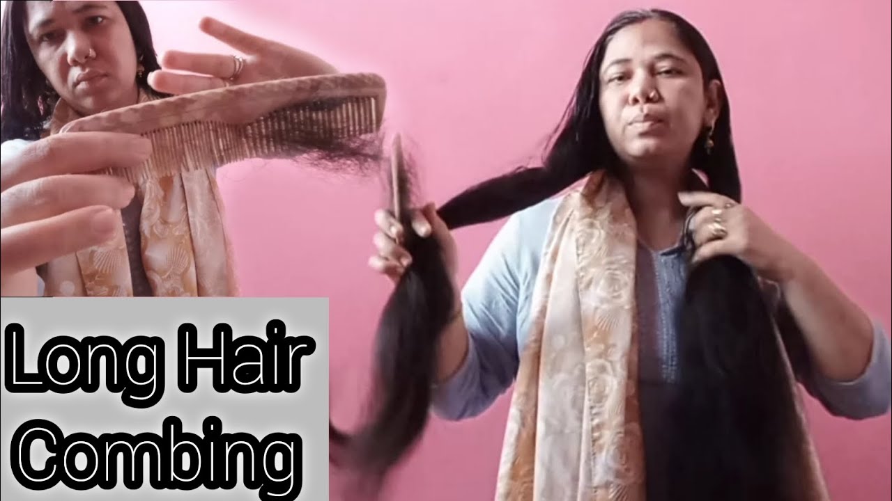 Long Hair Combing | Relaxing Long Hair Combing | Silky Hair Brushing ...