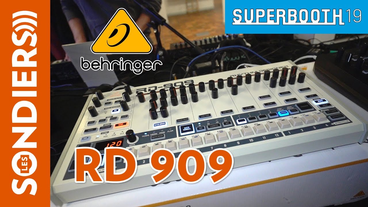 [SUPERBOOTH 2019] BEHRINGER RD 909 DEMO DE MALADE feat. Roy Perez - YouTube