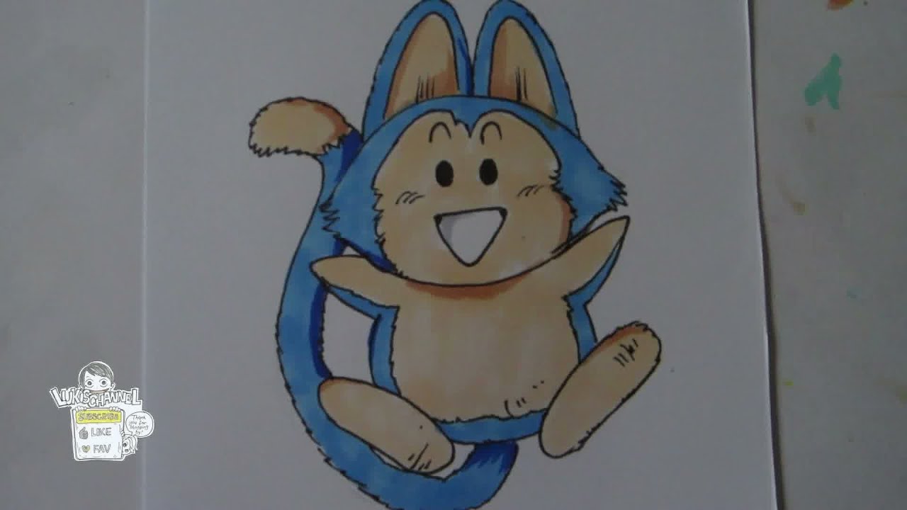 How to draw Puar from Dragon Ball プーアル - YouTube