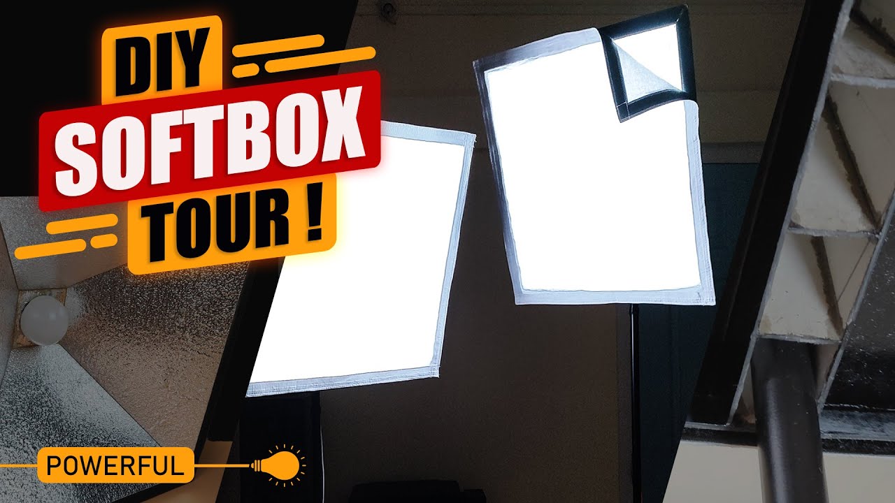 DIY Softbox Light | Washable Diffuser & 4-Steps Angle Adjustments - YouTube