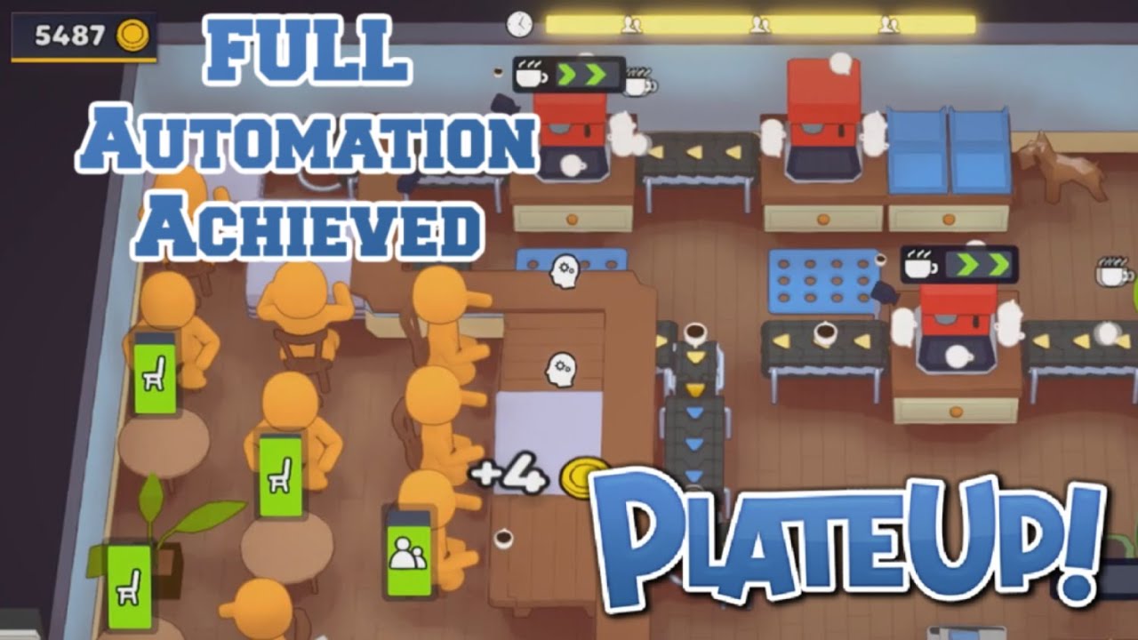 100%, Hands Free Coffee Automation in Plate Up Rush Mode Overtime - YouTube