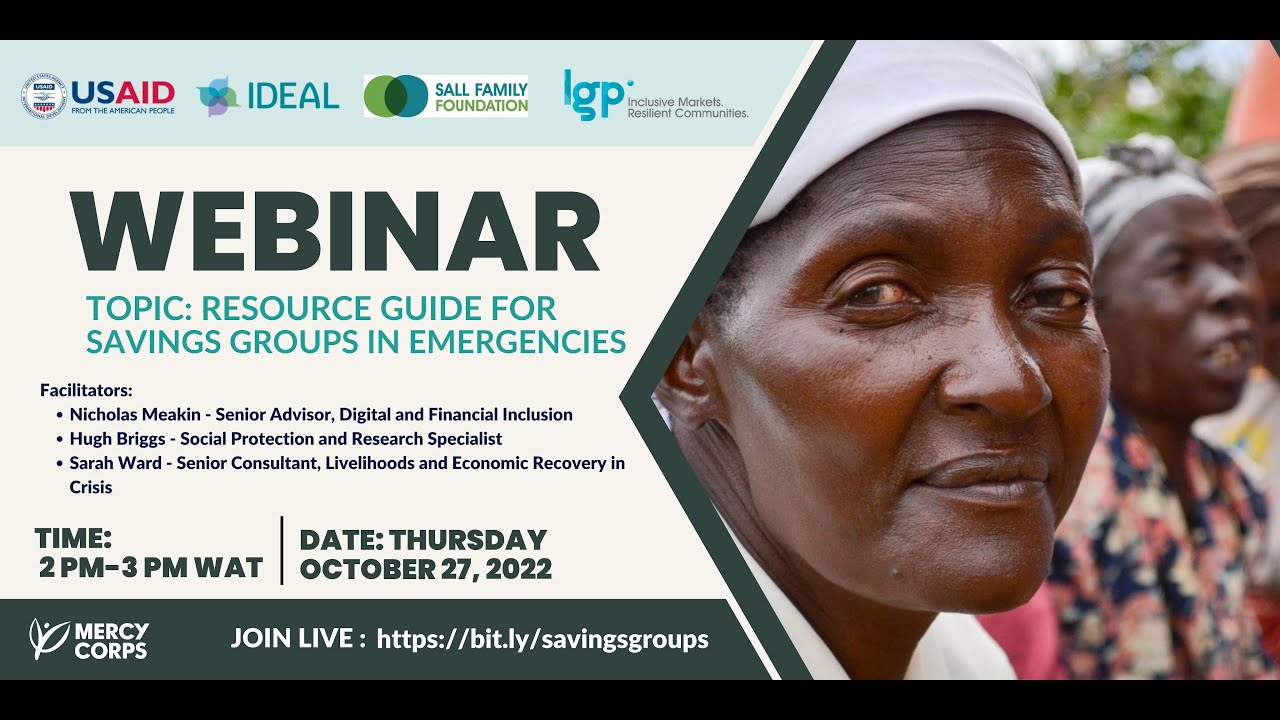 WEBINAR: Resource Guide for Savings Groups in Emergencies - YouTube