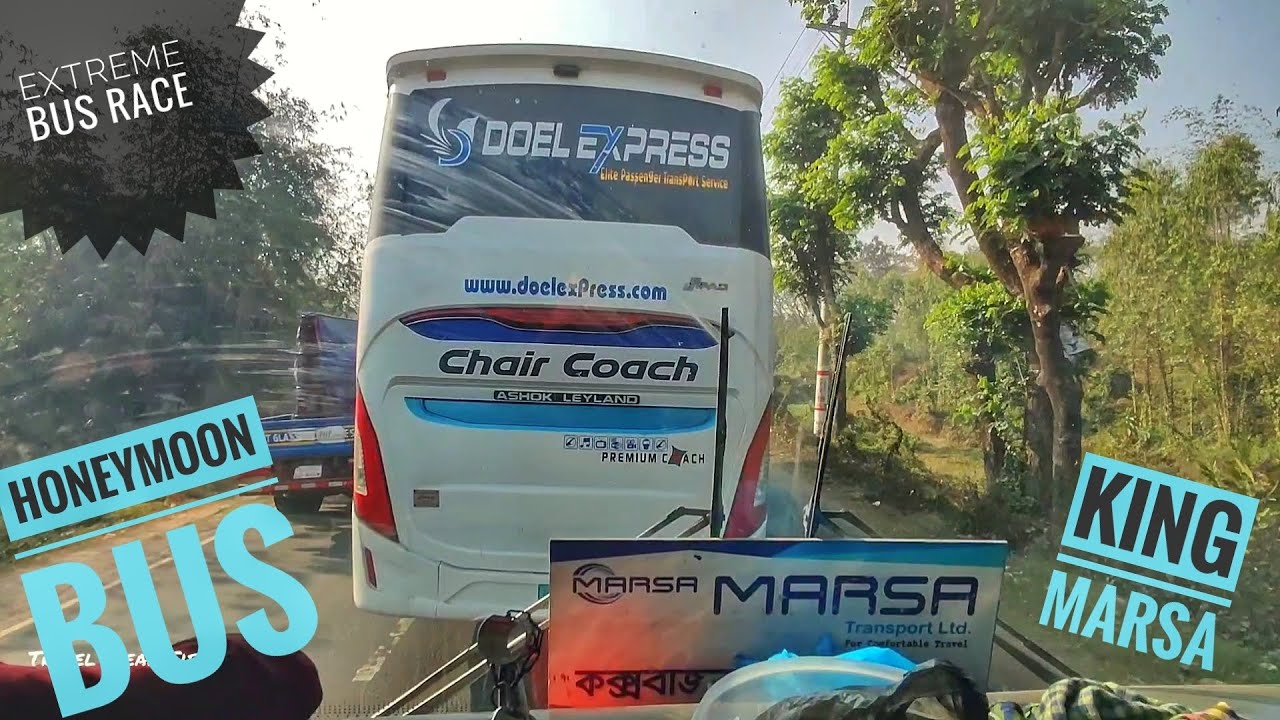 হানিমুন বাসের লাফালাফি 😂 | Cox king Marsa | Bus race | n1 | pov bus ...