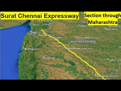 Chennai Surat Expressway | Complete Section Through #maharashtra ...