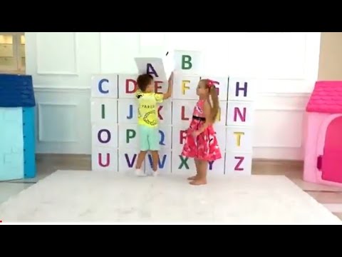Roma and Diana learn the alphabet / ABC song - YouTube
