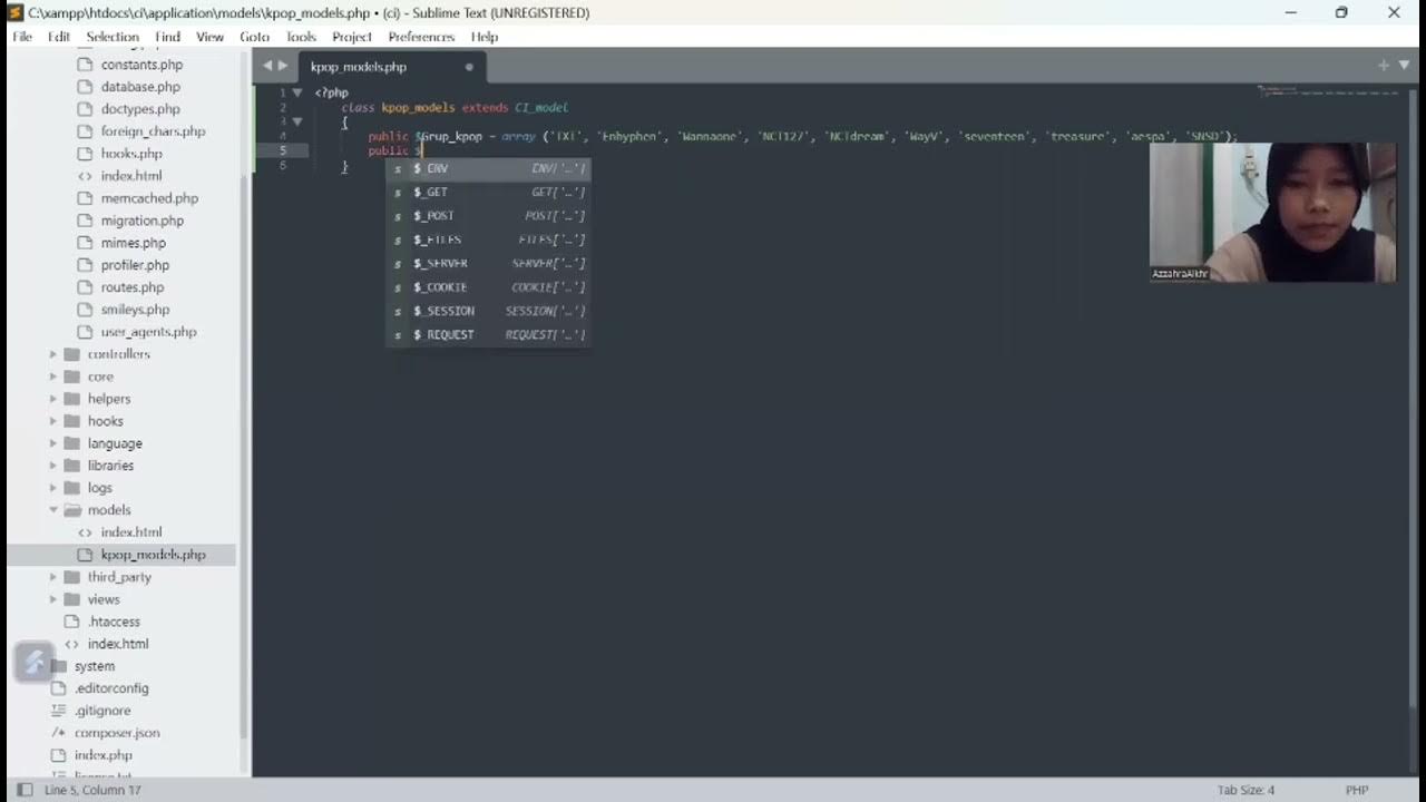UTS Pemrograman Web Lanjut (Az Zahra , 221351022) - YouTube