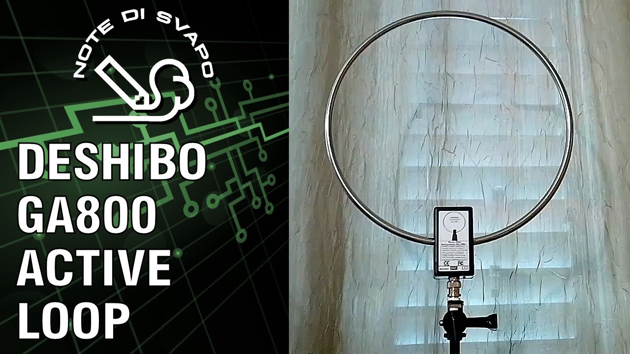 Deshibo GA800 active loop antenna - YouTube